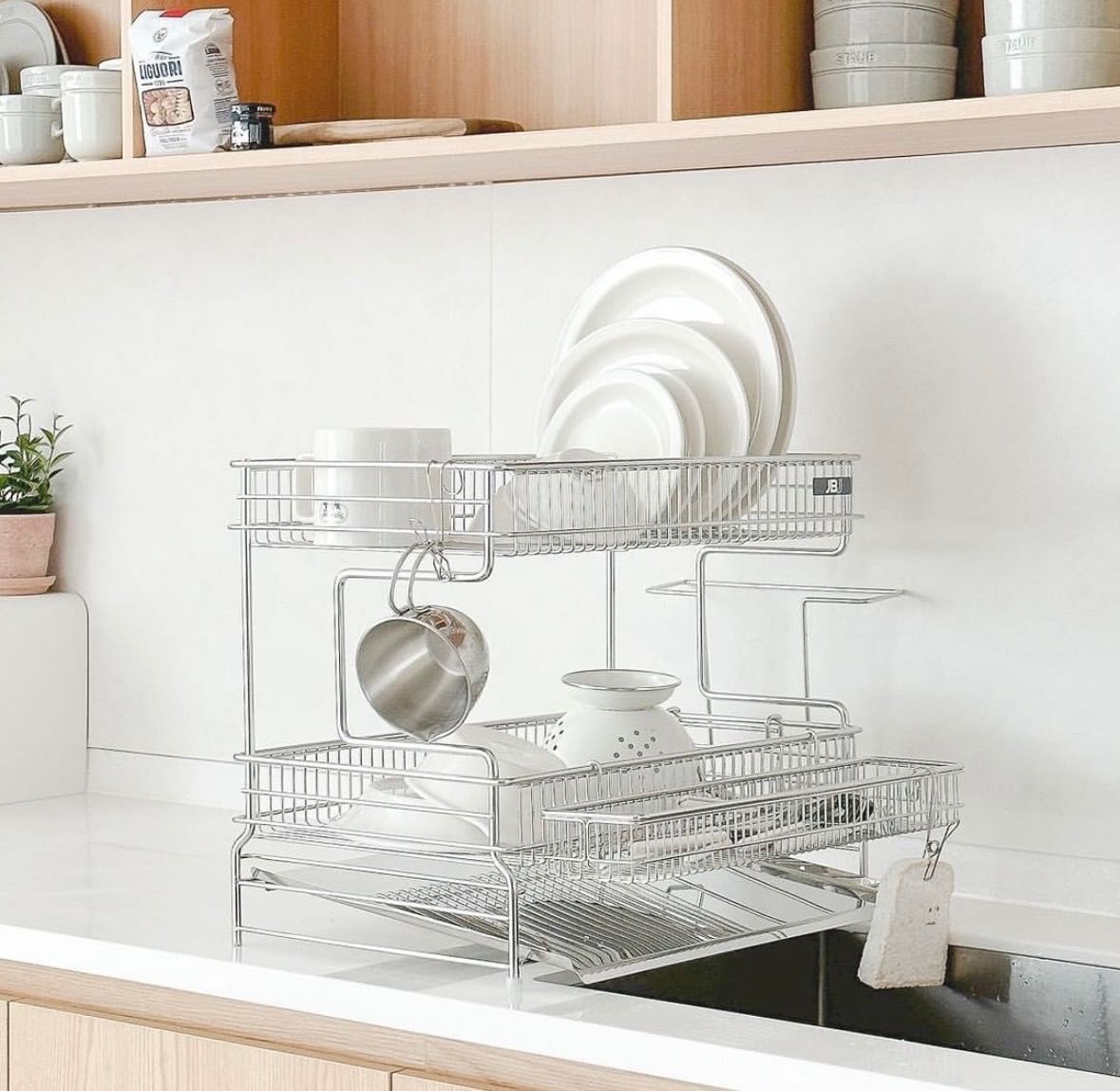 (พรีออเดอร์) JBJ All in one Dish Drying Rackที่คว่ำจาน2ชั้น แบรนด์ ...