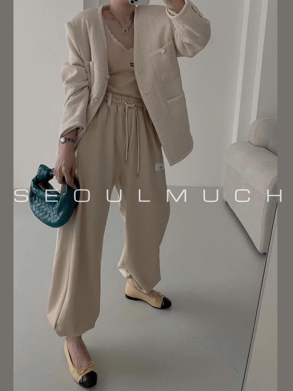 2-Toned Jump Pants | LINE SHOPPING