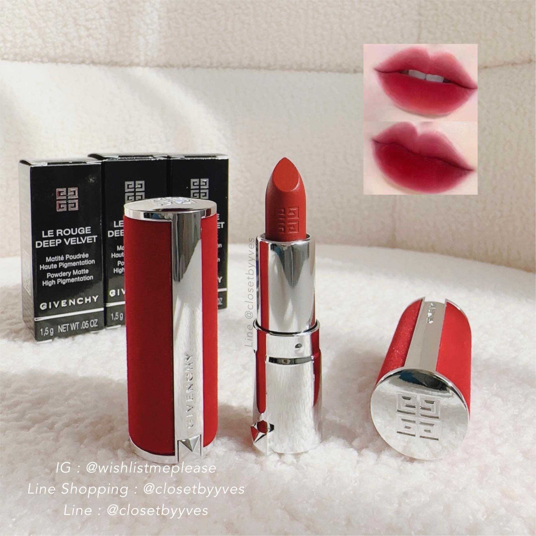 GIVENCHY Le Rouge Deep Velvet Lipstick 1.5g. เบอร์ 37 | LINE SHOPPING