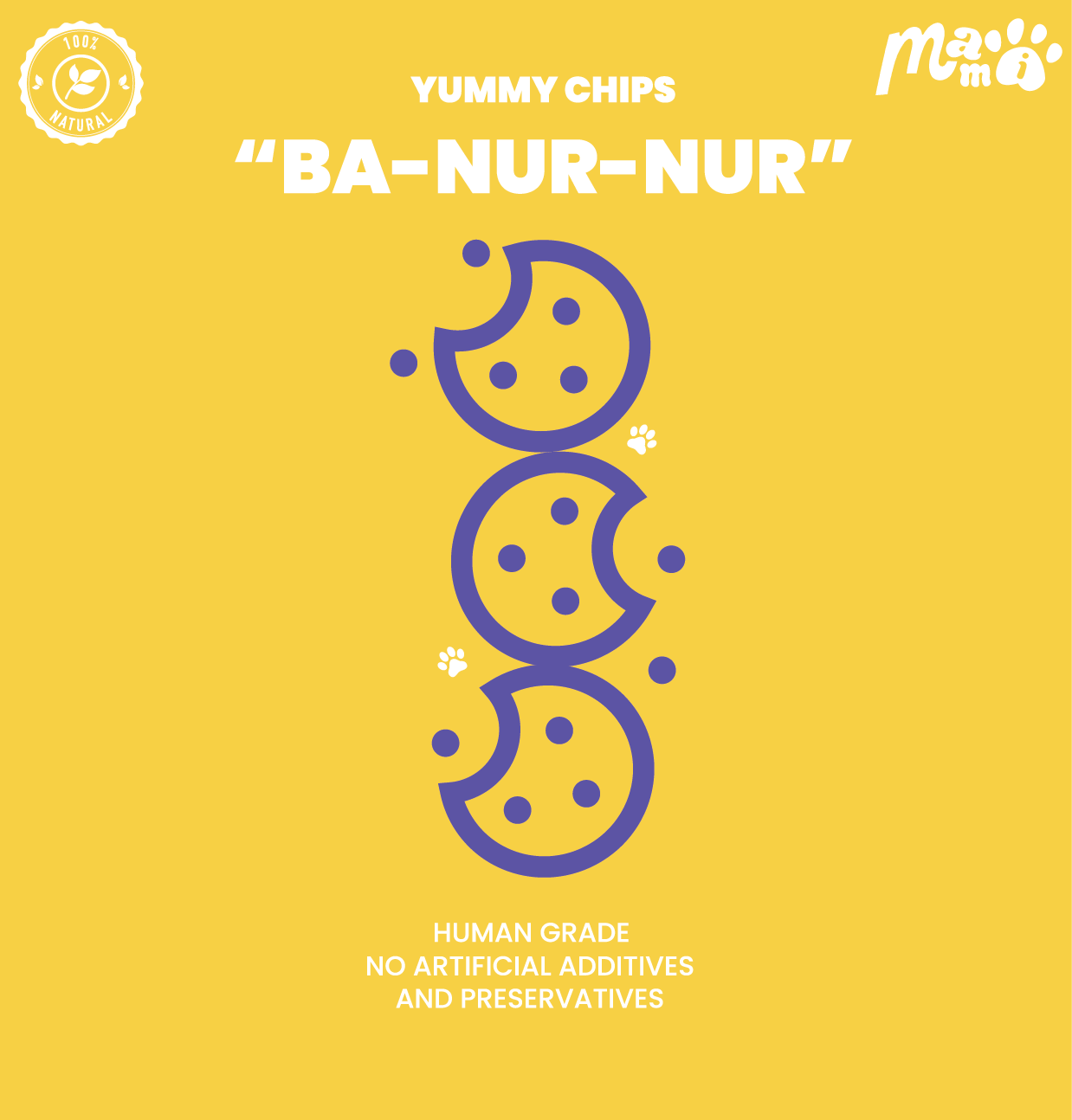 mami YUMMY CHIPS - BA-NUR-NUR 50 g. | LINE SHOPPING