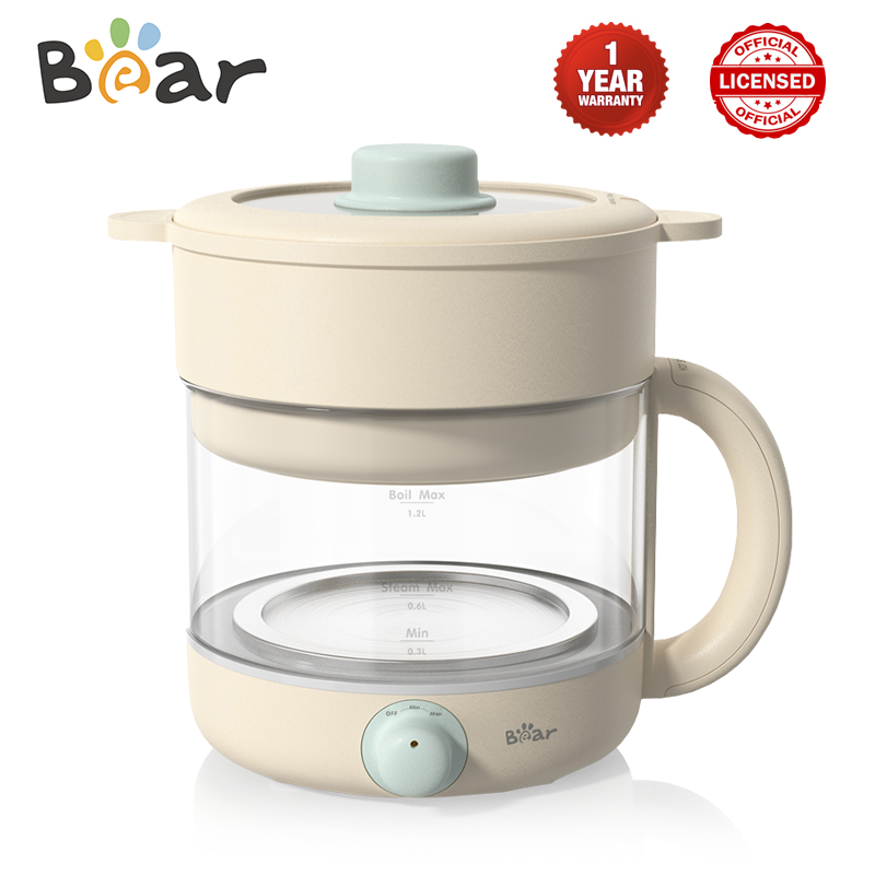 Bear Double Layer Electric Multi Glass Kettle 1.2L - BR0064 | LINE SHOPPING