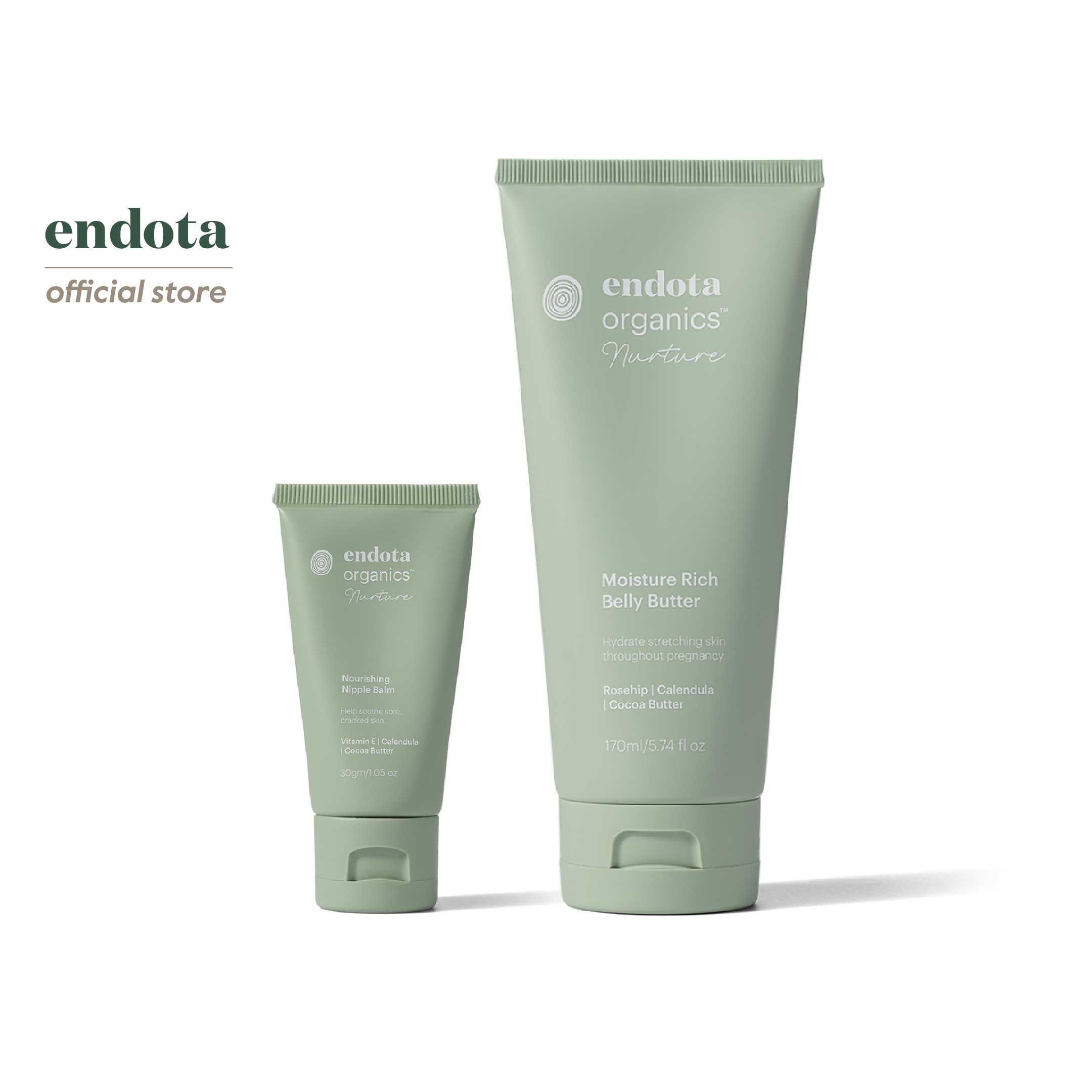 endota Mum-to-be Set เซ็ทรวมครีมบำรุงผิวหน้าท้อง และบาล์มทาหัวนม | LINE SHOPPING