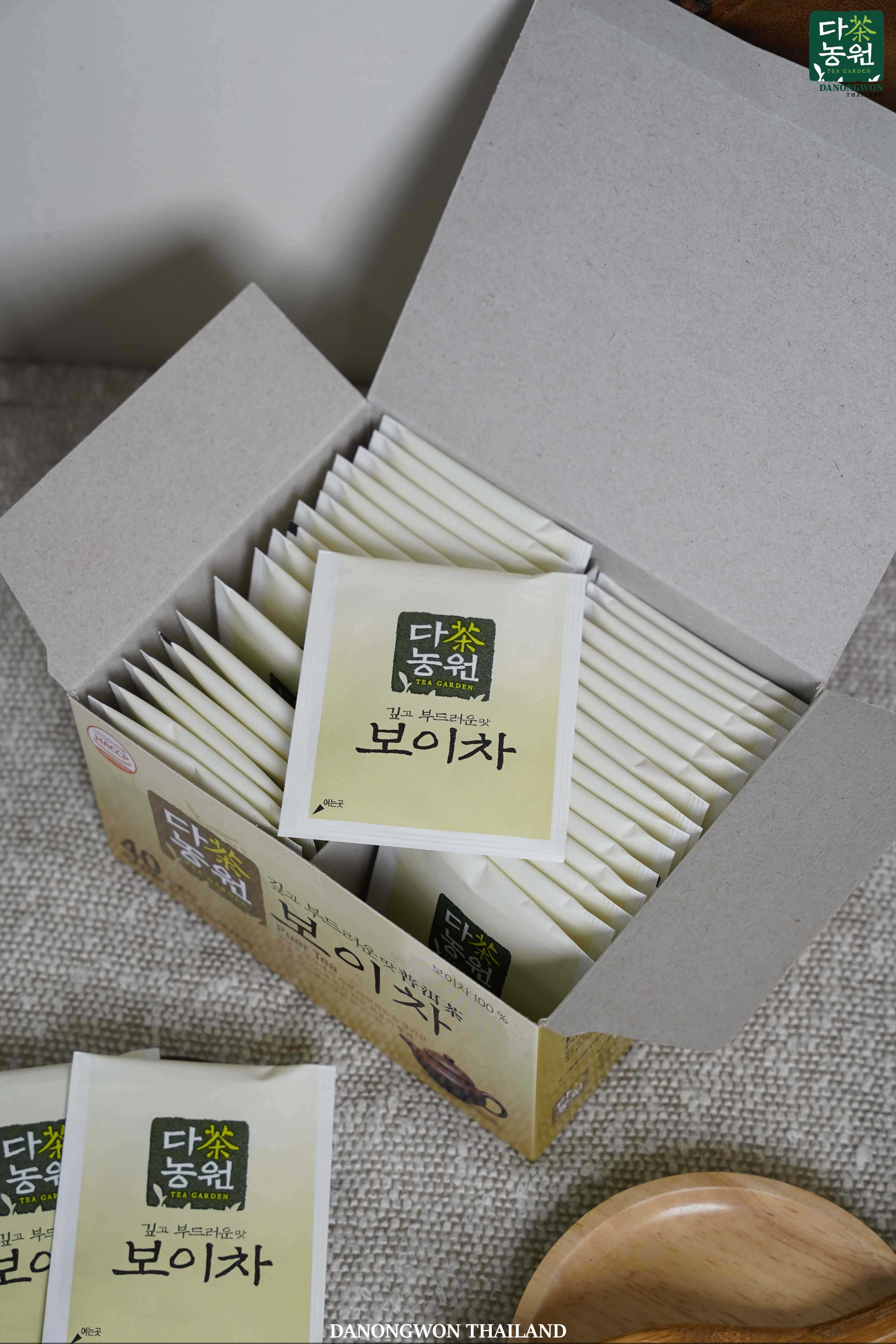 [40T] ชาผู่เอ๋อร์ Puer Tea Danongwon กล่องบรรจุ 40ถุง ดานองวอน ผู่เอ๋อ ...