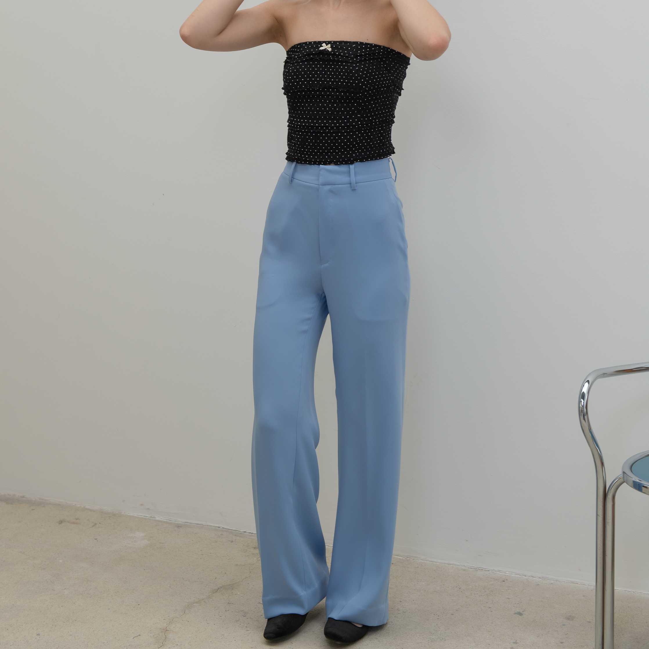 Classic Straight Pants - Blue | LINE SHOPPING