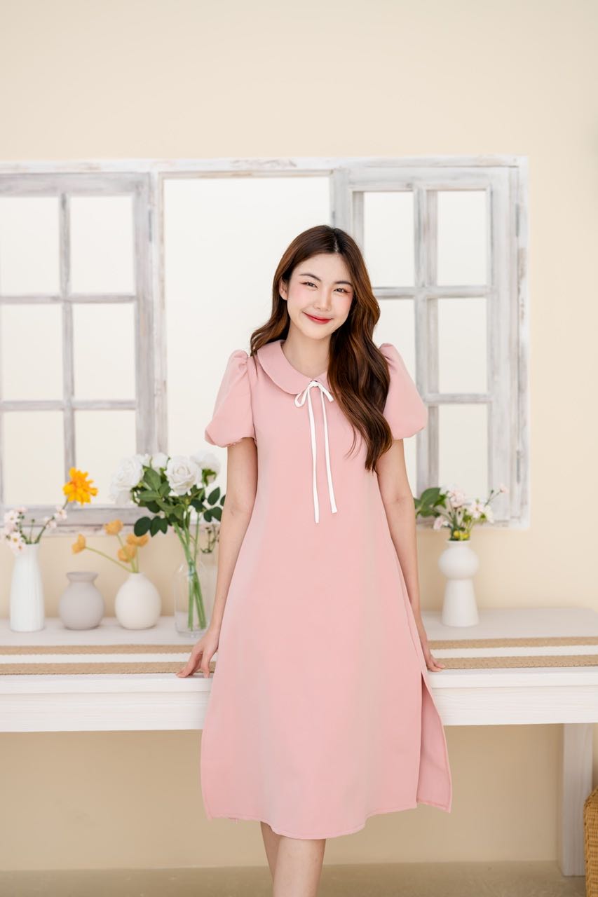Blooming dress - baby pink | LINE SHOPPING
