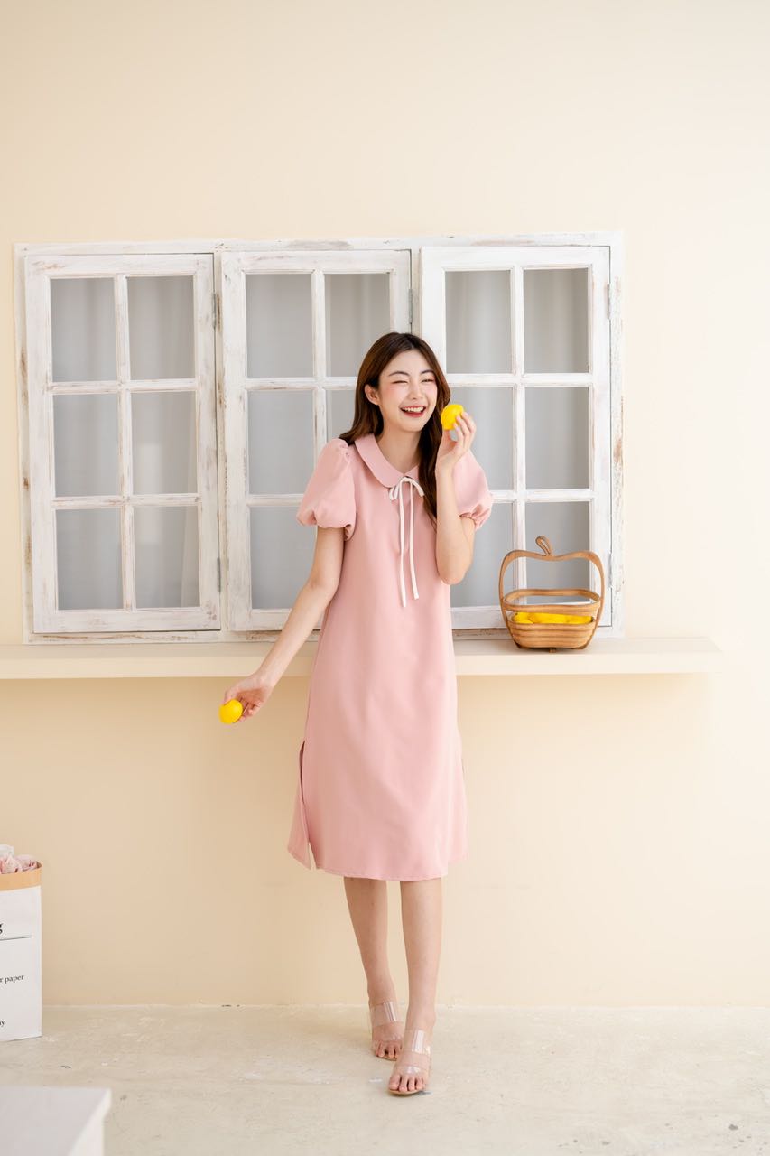 Blooming dress - baby pink | LINE SHOPPING