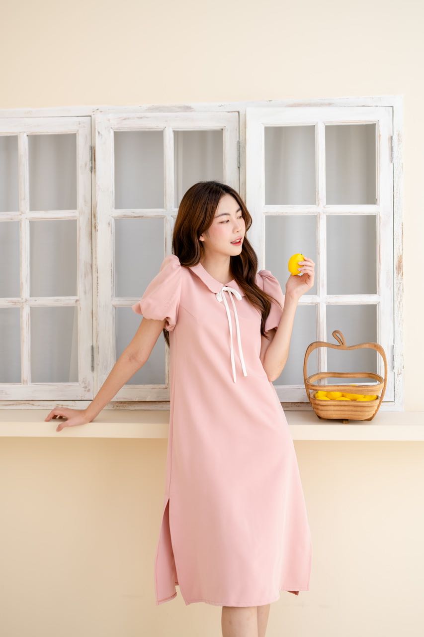 Blooming dress - baby pink | LINE SHOPPING