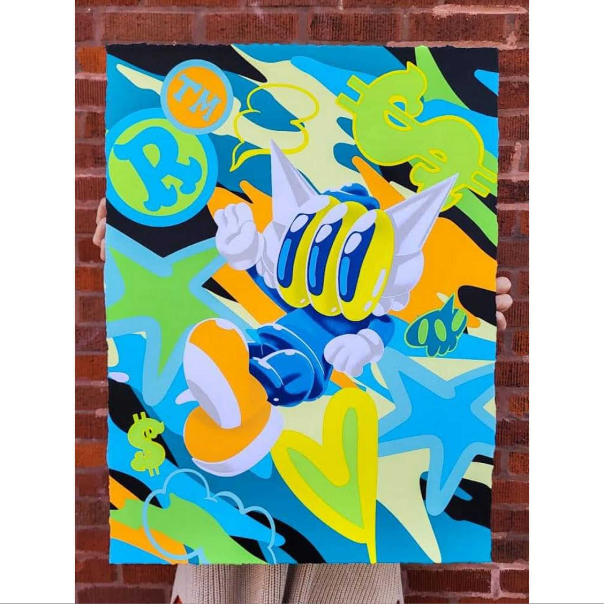 Benzilla Floating art print | LINE SHOPPING