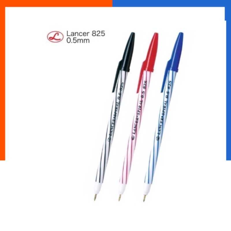 ปากกาลูกลื่นแลนเซอร์ 825 LANCER แพค 12ด้าม/50ด้าม รุ่นในตำนาน พร้อมส่ง ...