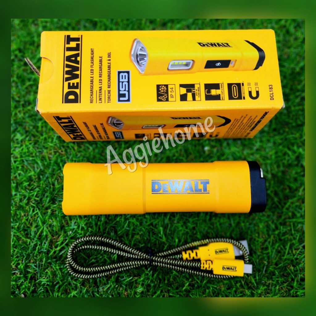 DEWALT ไฟฉาย ส่องสว่าง รุ่น DCL183 ไฟฉาย LED แบบพกพา ปรับได้ 2 ระดับ ...