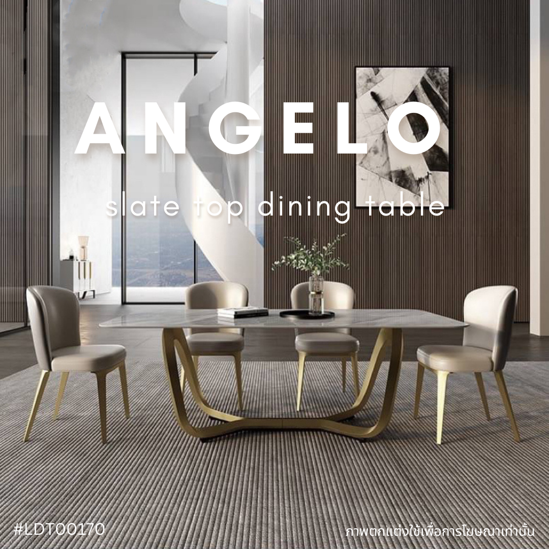 ANGELO slate top dining table | LINE SHOPPING