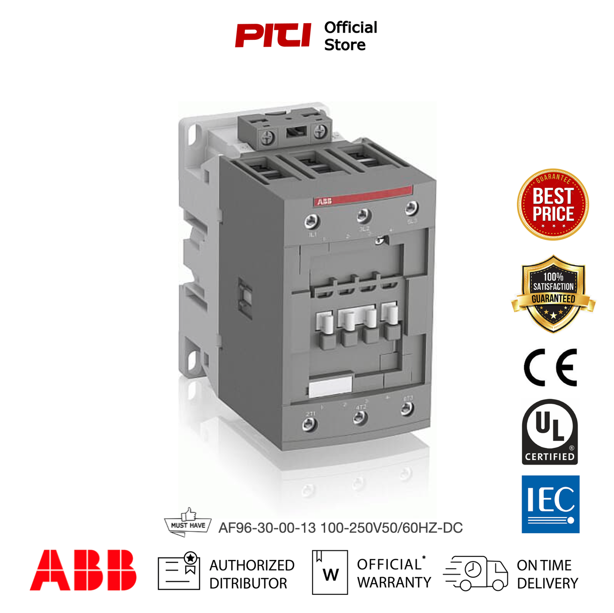 ABB Contactor คอนแทคเตอร์ AF96-30-11 100-250V50/60HZ-DC | LINE SHOPPING