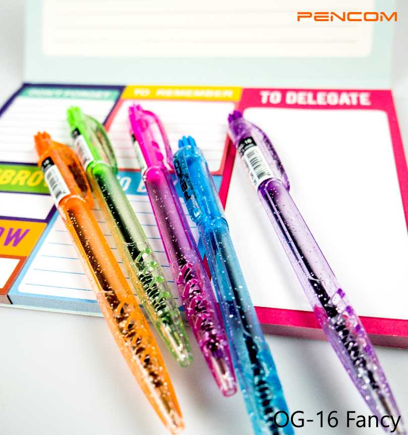 Pencom OG16-Fancy ปากกาหมึกน้ำมันแบบกด | LINE SHOPPING
