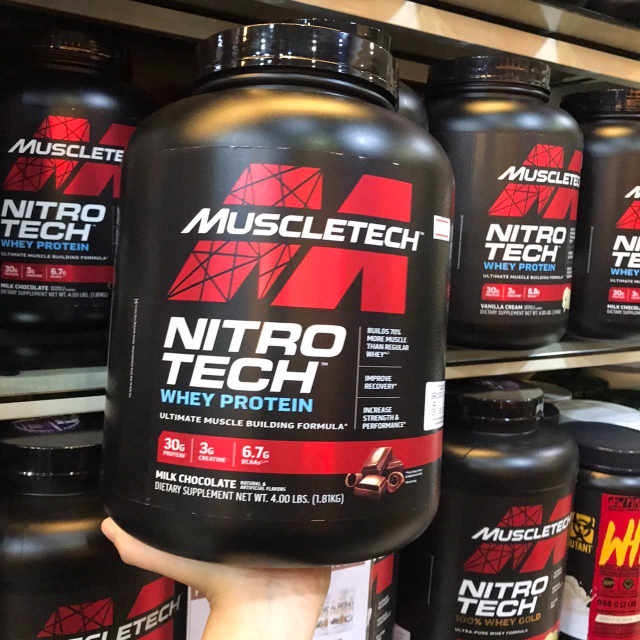 MuscleTech Nitro Tech Performance 4 lb - Chocolate มัสเซิลเทค เวย์ ...