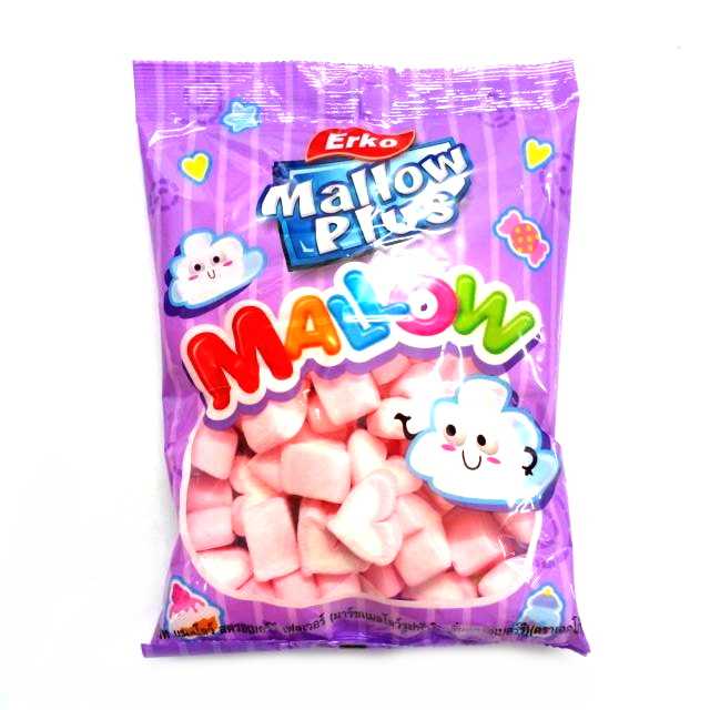 เออโก้ แมลโลว์พลัส สตรอเบอร์รี่ ขนมมารฺชแมลโล่ Erko mallow plus ...