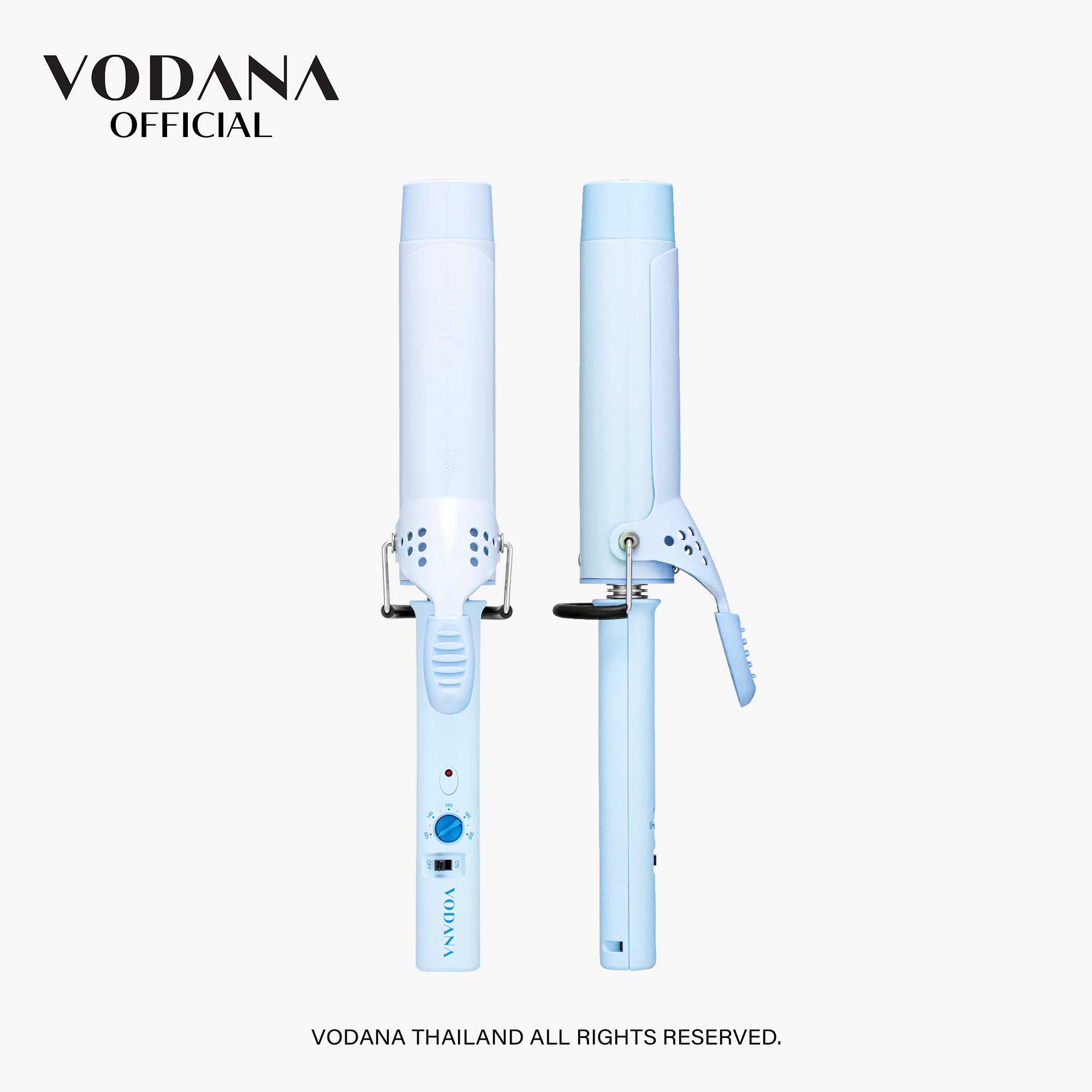 VODANA l Glamwave Curling Iron - Creamy Blue (36mm) เครื่องม้วนผม ...