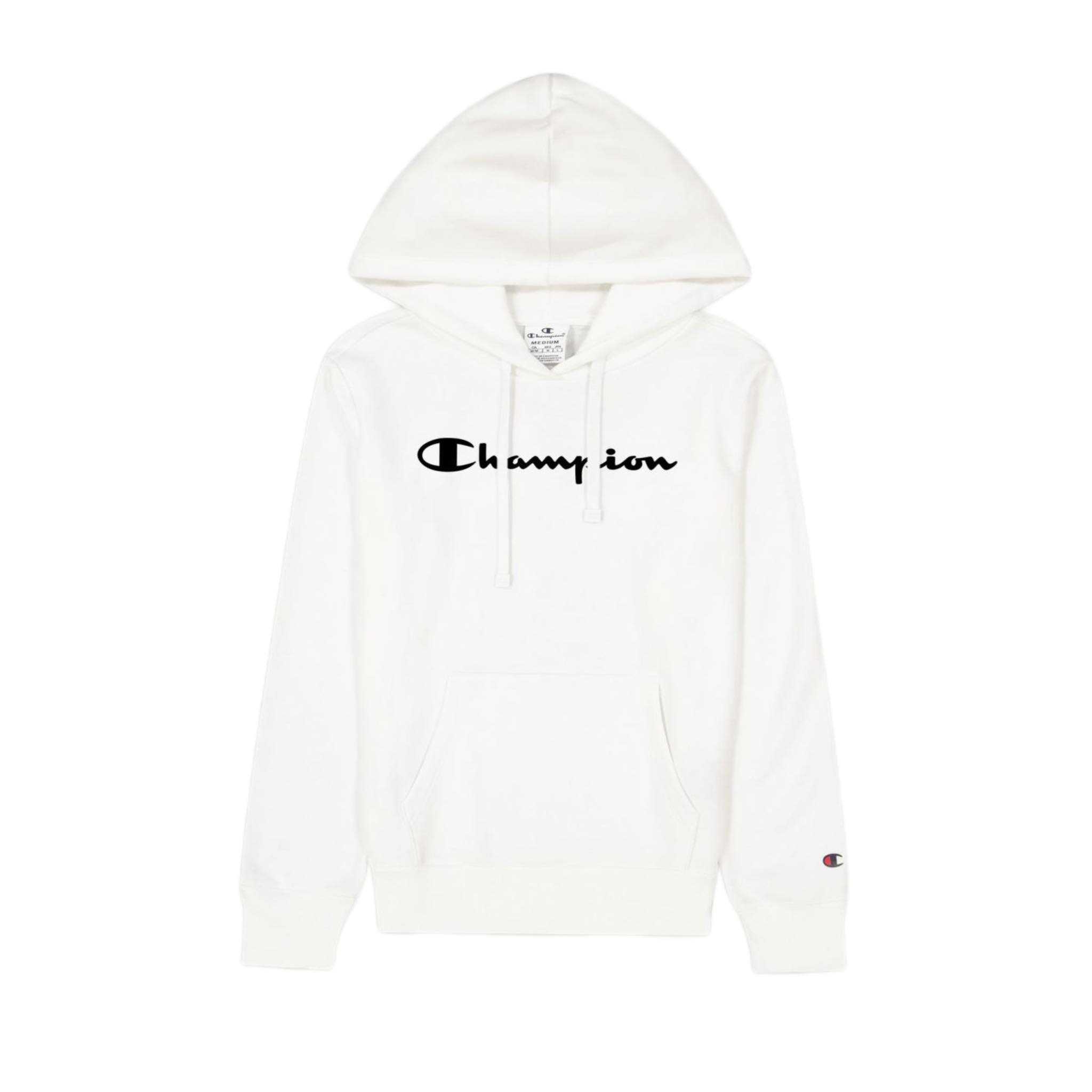 CHAMPION SCRIPT LOGO COTTON FLEECE HOODIE | LINE SHOPPING