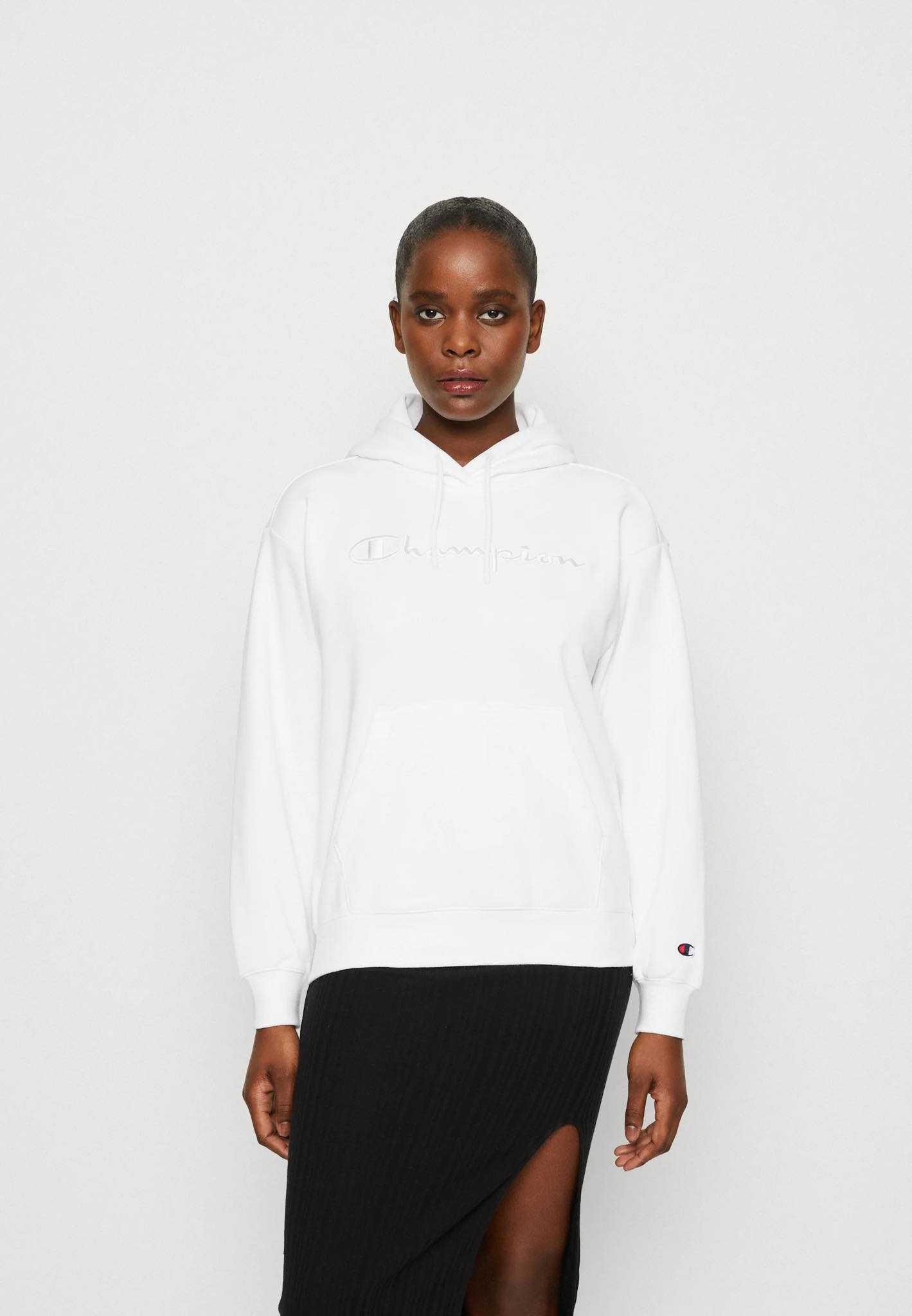CHAMPION SCRIPT LOGO COTTON FLEECE HOODIE | LINE SHOPPING