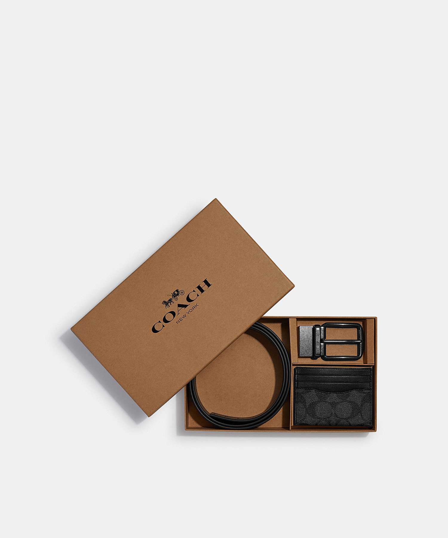 COACH BOXED 3-IN-1 WALLET GIFT SET IN SIGNATURE CANVAS 41346 N3A | LINE ...