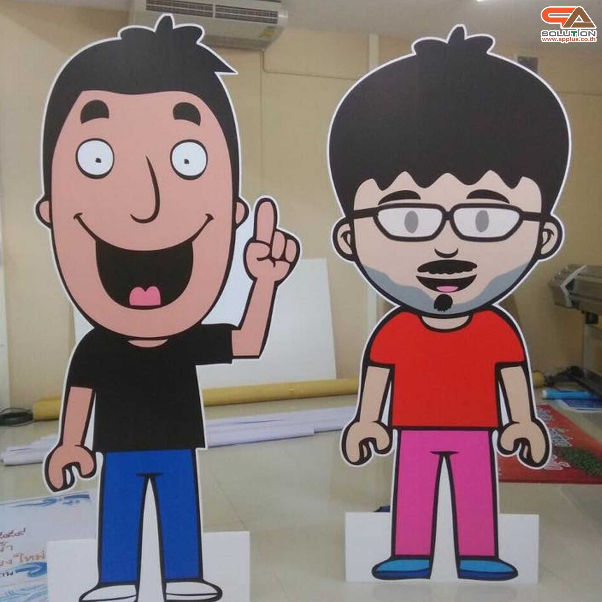 STANDY สแตนดี้ รุ่นพีพีบอร์ด หนา 5 มม. พร้อมงานพิมพ์สติ๊กเกอร์ ตามขนาด ...