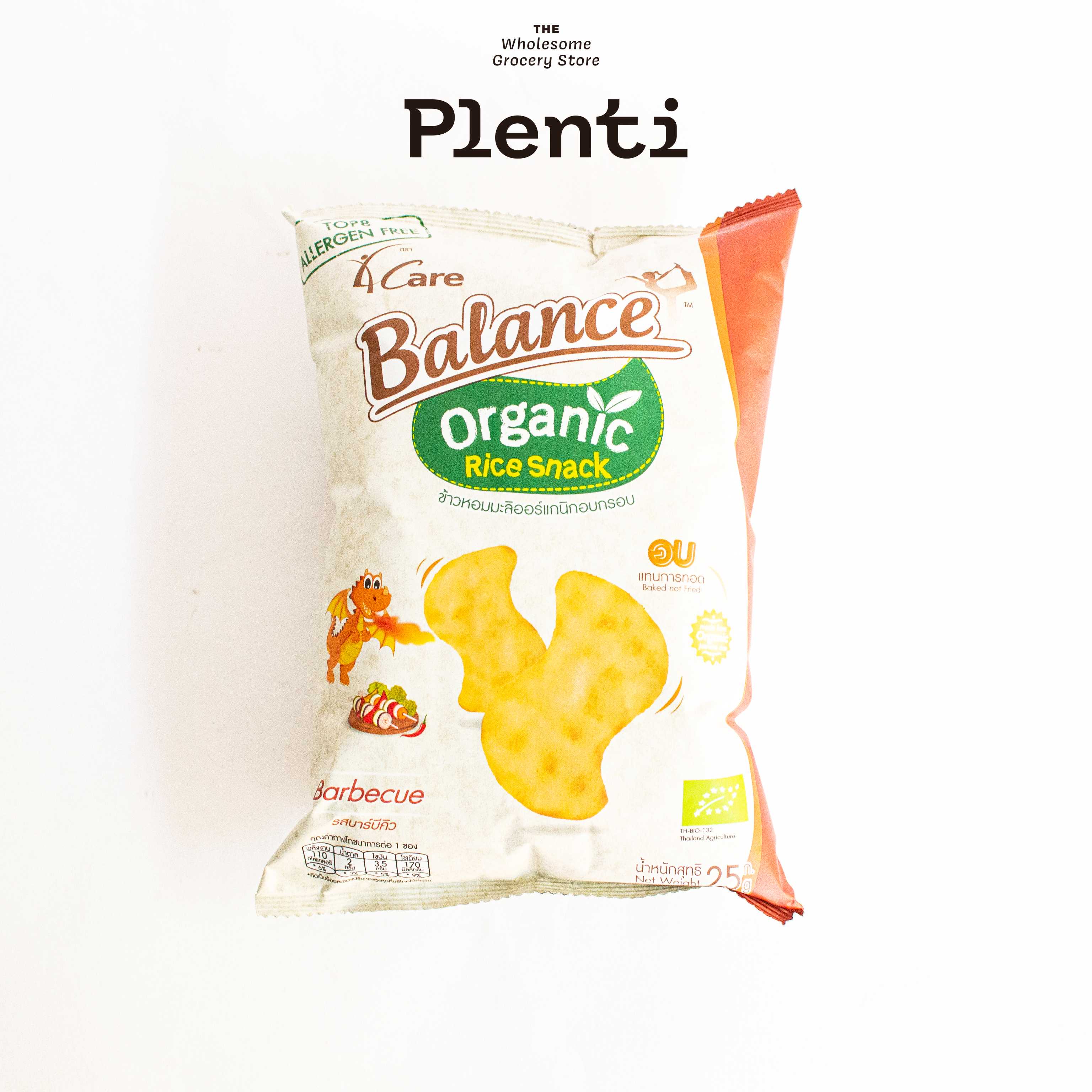 Organic Jasmine Rice Snack with BBQ Flavor 25g - 4CARE BALANCE | LINE ...