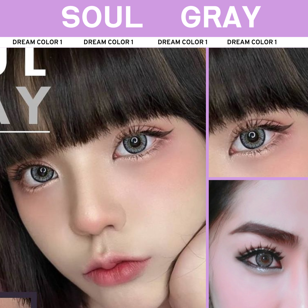 คอนแทคเลนส์ บิ๊กอาย Dreamcolor1 รุ่น Soul Gray/ Brown พร้อมส่ง สายตาสั้น/สายตาปกติ | LINE SHOPPING