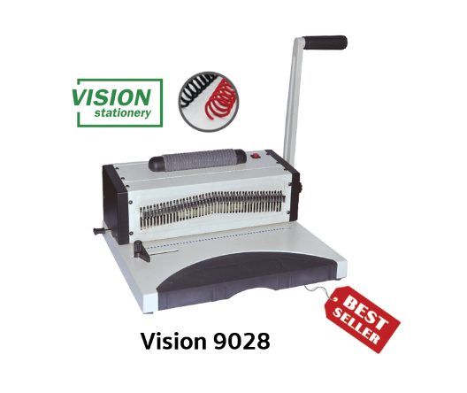 เครื่องเข้าเล่มสันเกลียว Vision 9028 (ราคารวมภาษี) บริการหลังการขาย ...