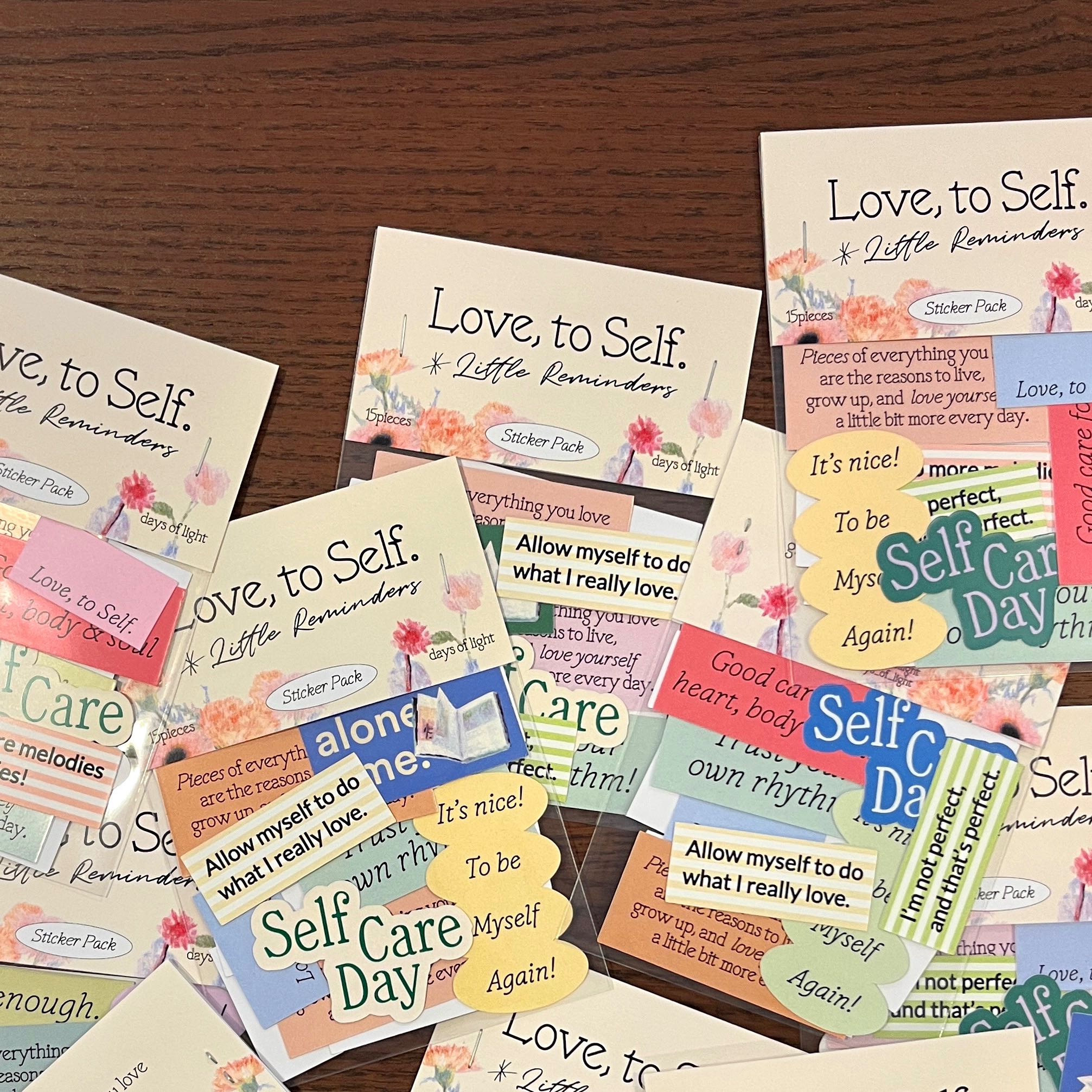 Love, to Self : Little Reminders Sticker Pack | LINE SHOPPING