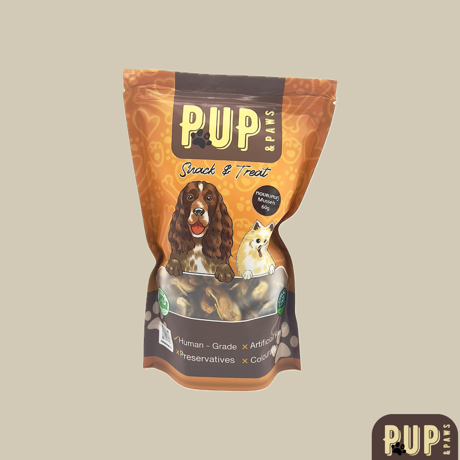 Pup&Paws ฟรีซดรายหอยแมลงภู่ หอยแมลงภู่ฟรีซดราย 60 g. | LINE SHOPPING