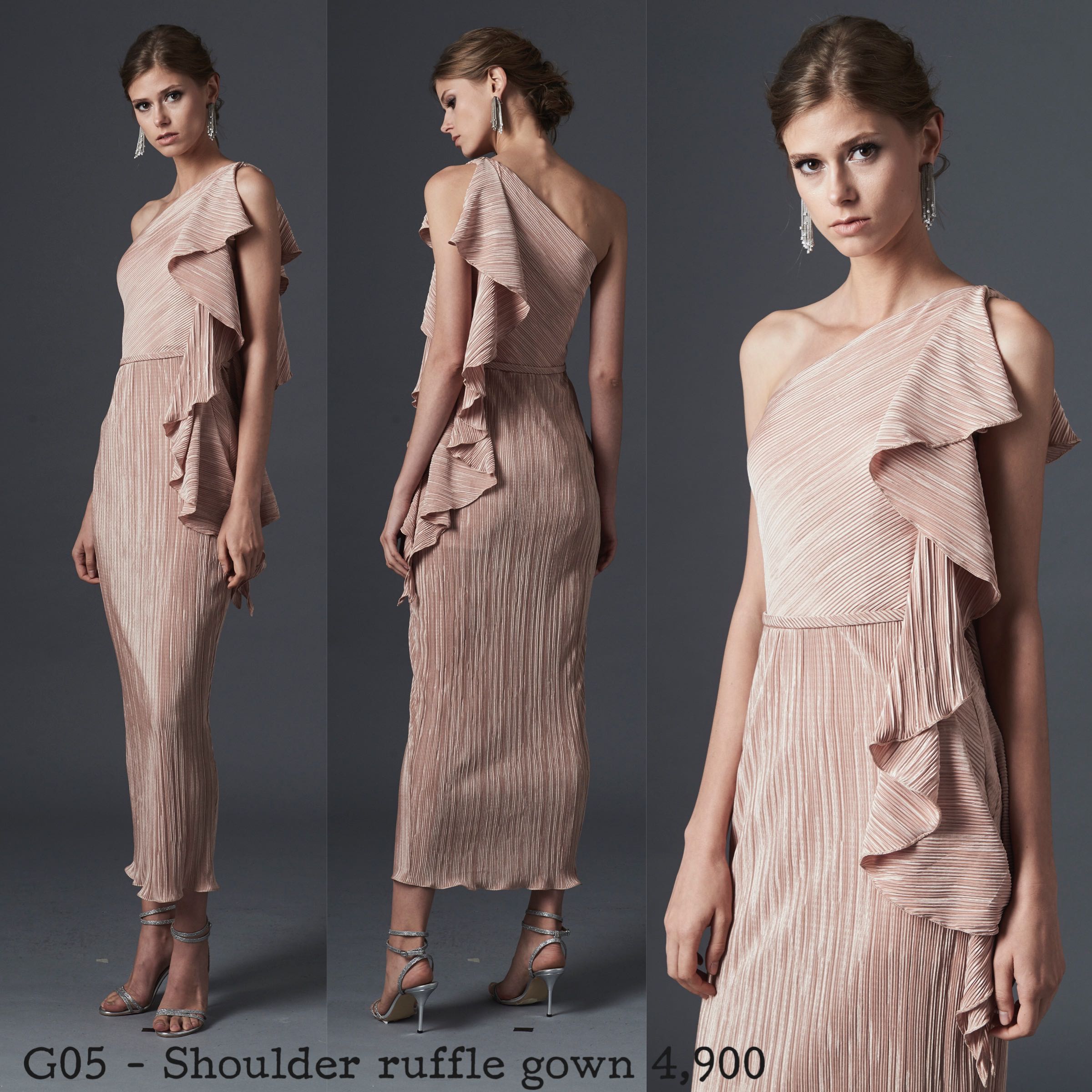 Final Sale - G05 one shoulder midi | LINE SHOPPING