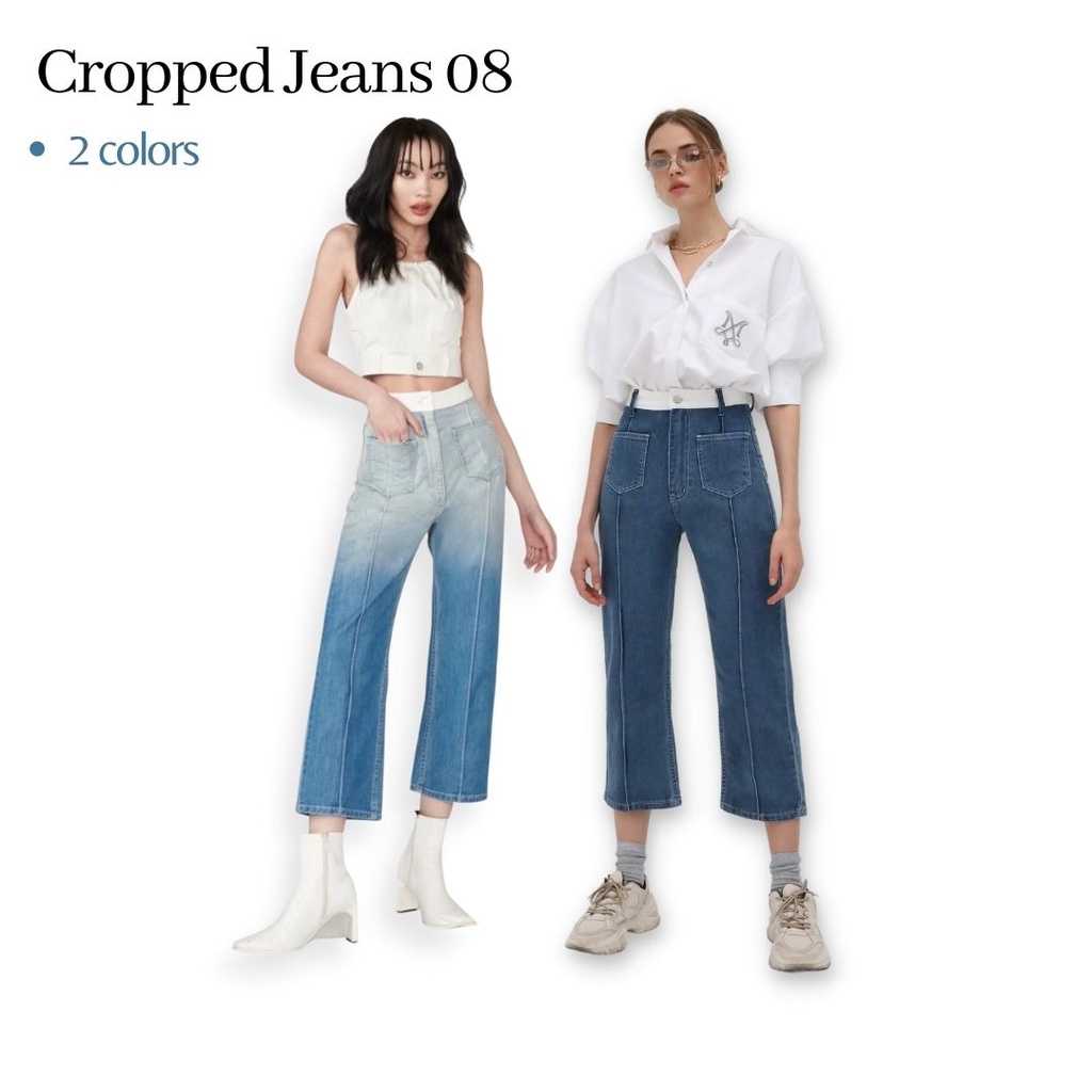 Merge Official - Cropped Jeans 08 2 Colors | LINE SHOPPING