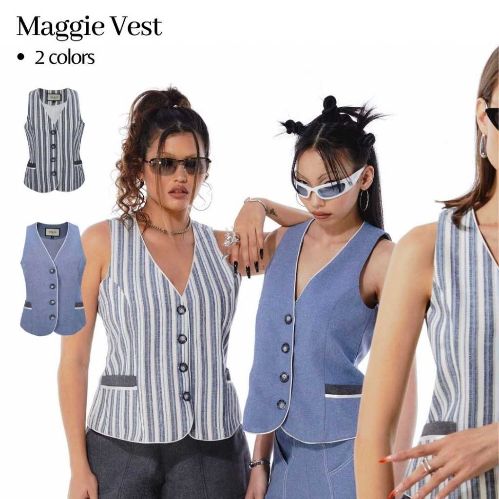 Merge Official - Maggie Vest 2 Colors | LINE SHOPPING