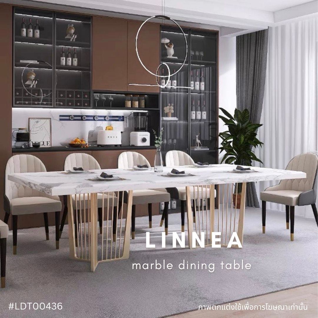 LINNEA marble dining table | LINE SHOPPING