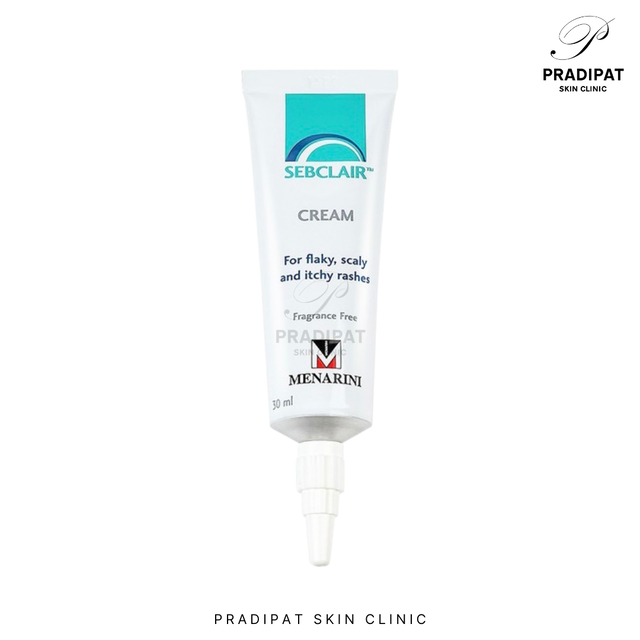 Sebclair Cream 30 ml สำหรับเซ็บเดิร์ม (Sebderm) บรรเทาผิวแห้ง ลอก เป็น ...