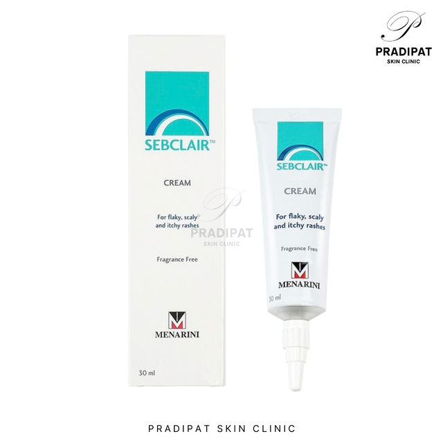 Sebclair Cream 30 ml สำหรับเซ็บเดิร์ม (Sebderm) บรรเทาผิวแห้ง ลอก เป็น ...