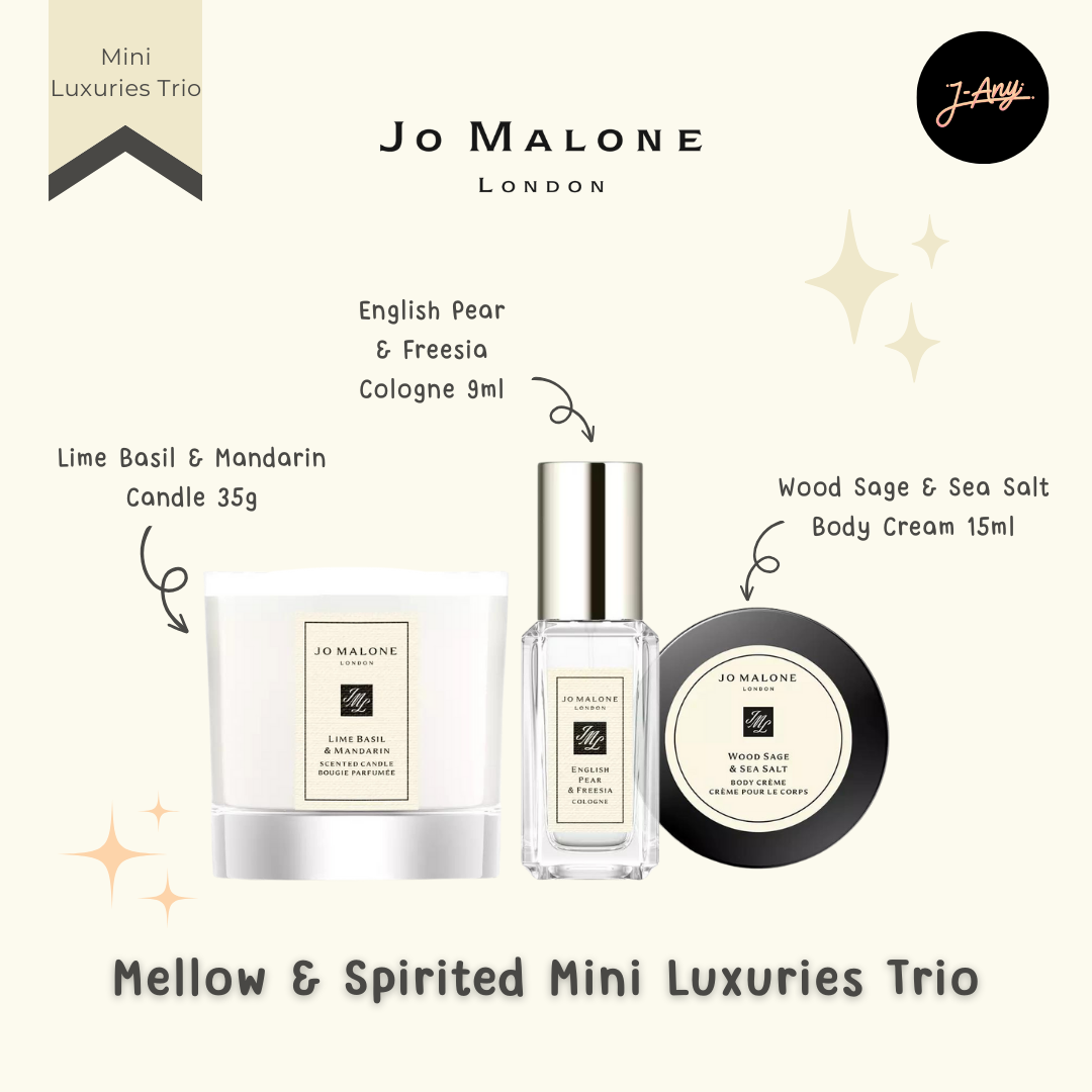 🦢 Jo Malone 💫 Mellow & Spirited Miniature Luxuries Trio 🔱 | LINE SHOPPING