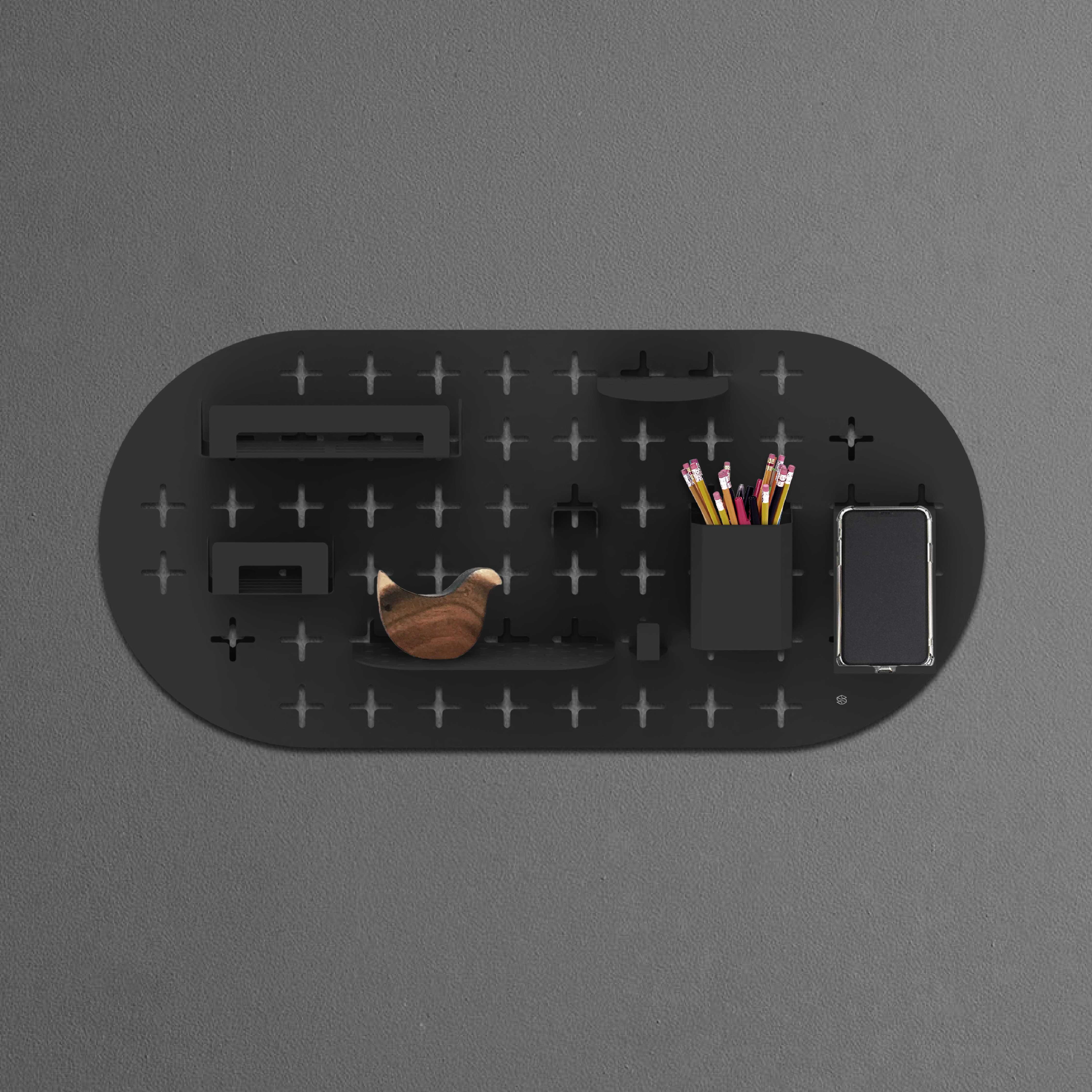 แผ่นวางของกระดานติดผนัง อุปกรณ์ตกแต่ง ใช้วางของแต่งห้อง Set B Oval Dec Board: Work Station ...