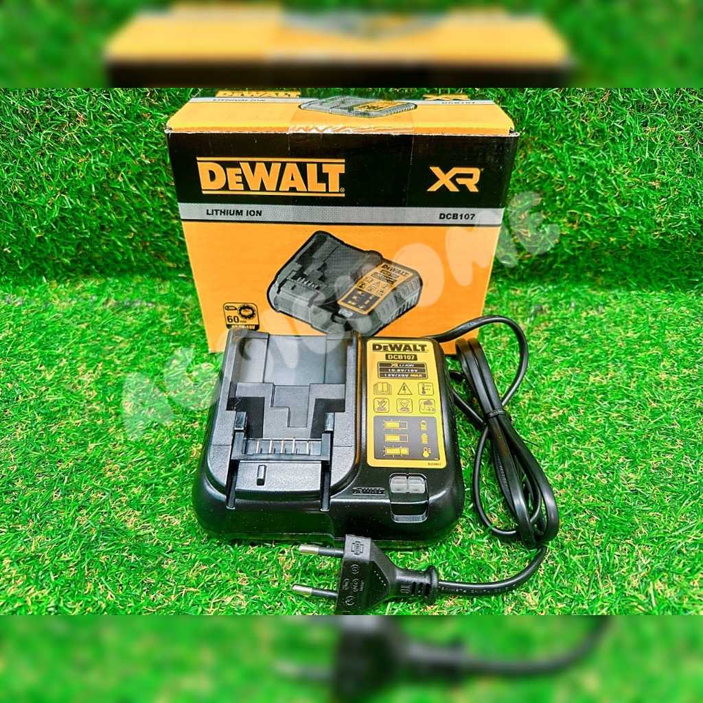 DEWALT แท่นชาร์จ รุ่น DCB107 แรงดัน 10.8V-18V. / การชาร์จ 2 ระดับ ชาร์จ ...