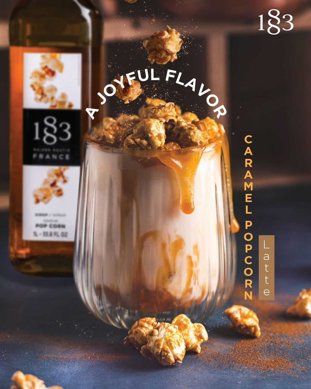 1883 POPCORN FLAVORED SYRUP 1000 ml. | LINE SHOPPING