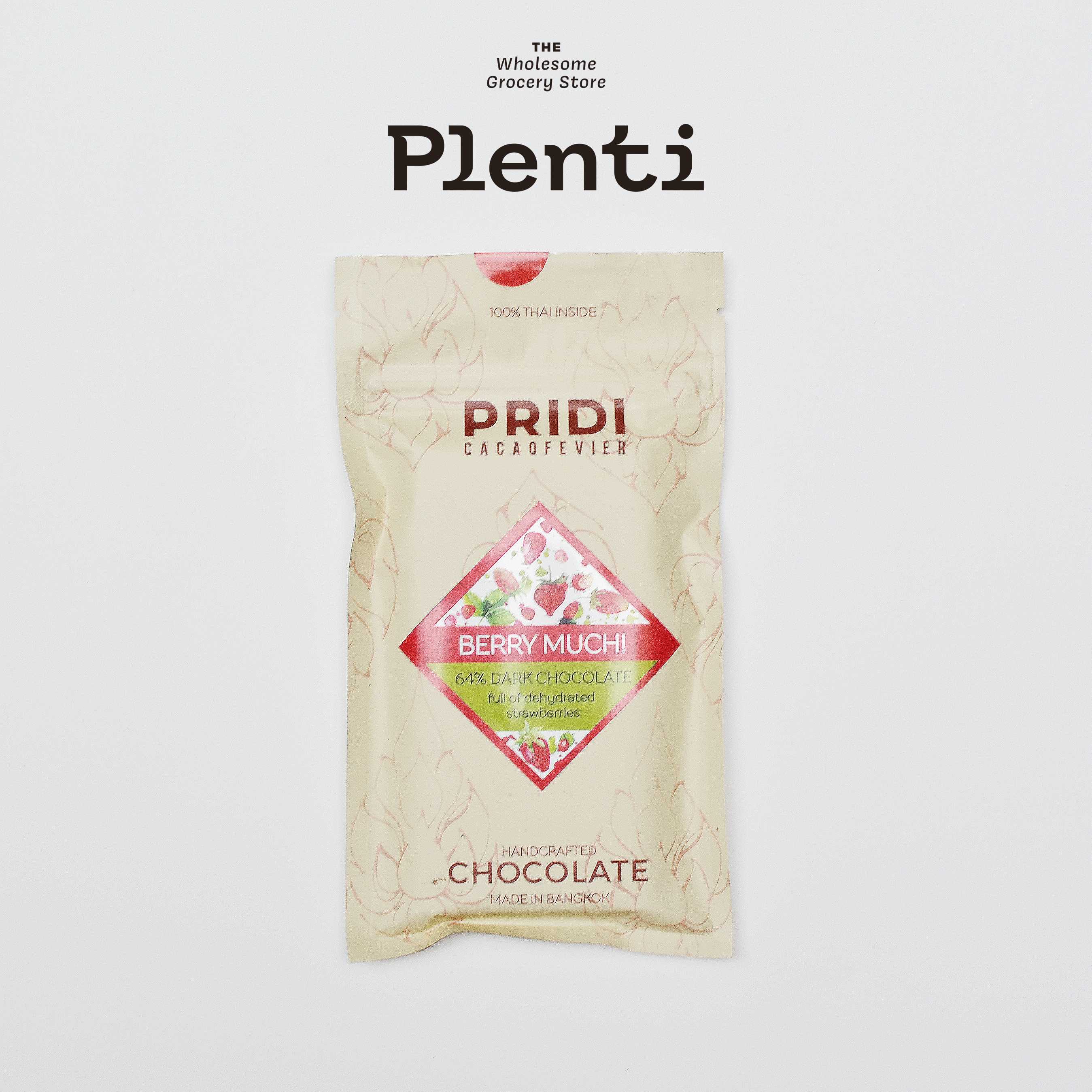PRIDI Berry Much, 75g, 64% Dark Chocolate full of dehydrated ...