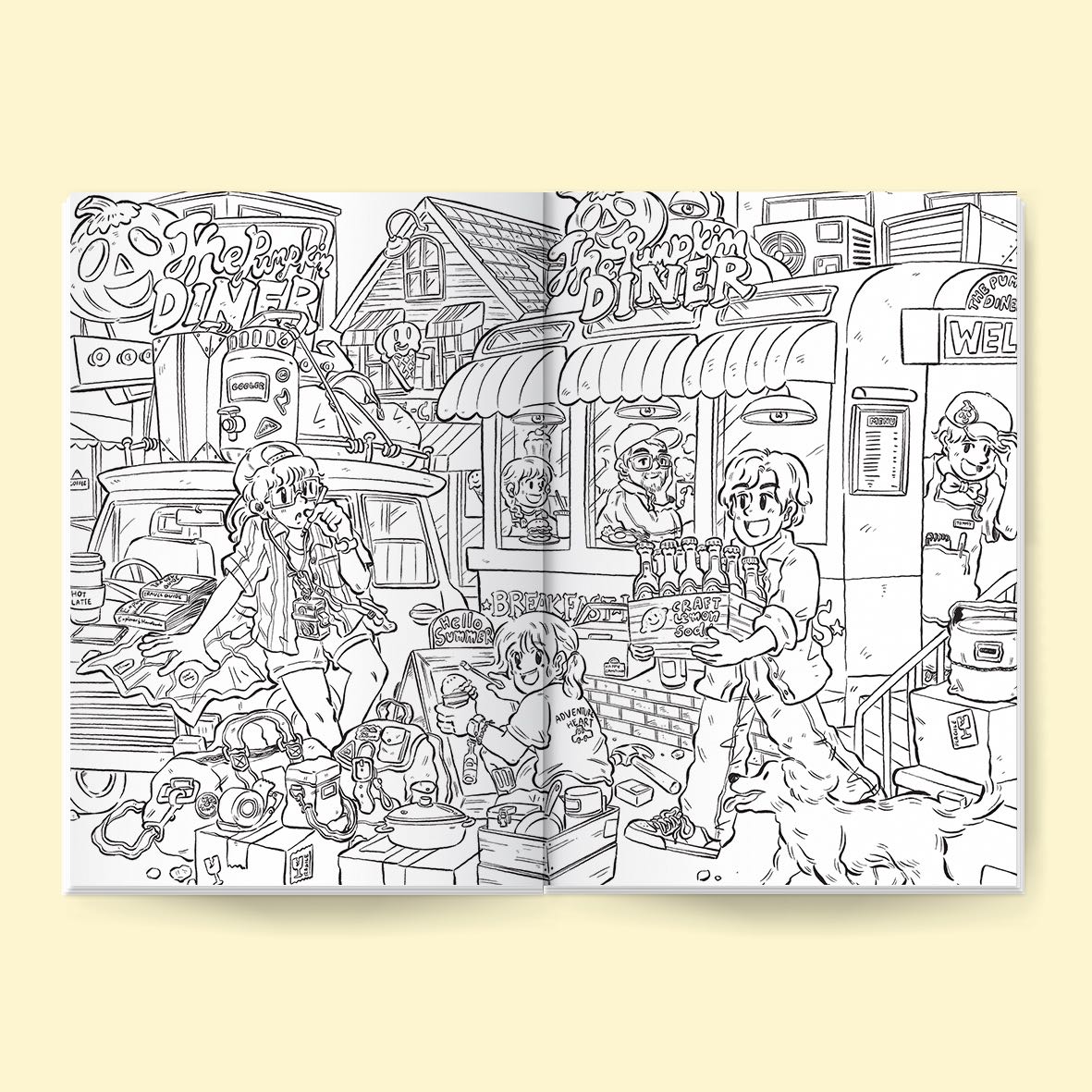 Summer days coloring book | LINE SHOPPING