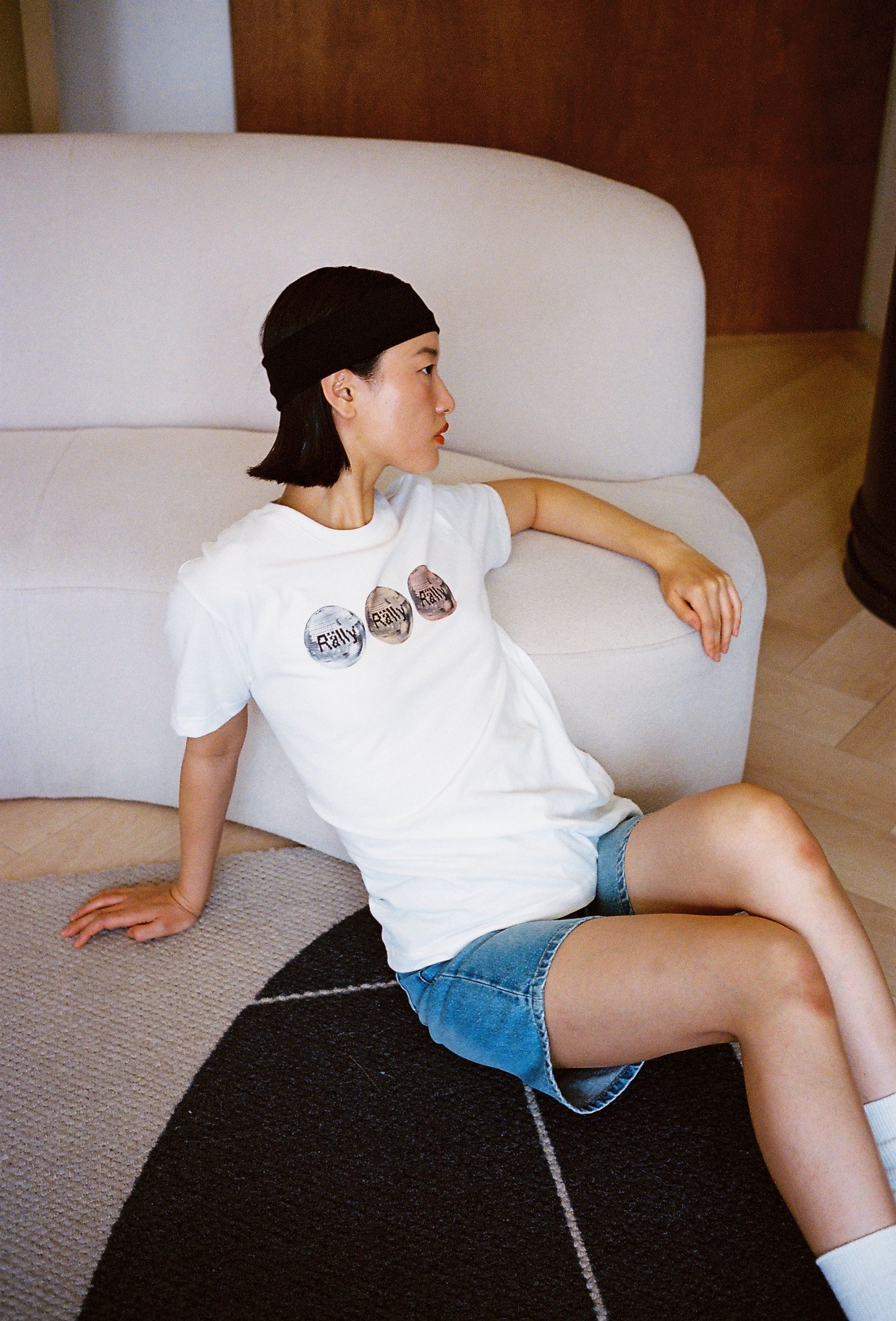 Rally Record Tee (White) | LINE SHOPPING