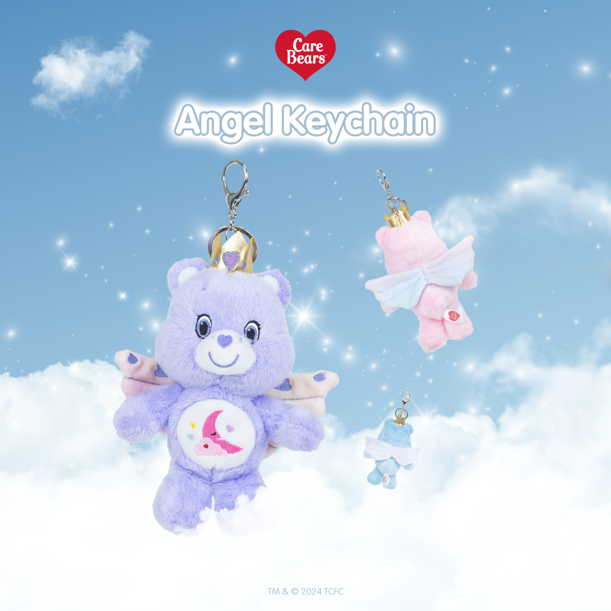 พวงกุญแจแคร์แบร์นางฟ้า (Care Bear Angel Keychain) | LINE SHOPPING