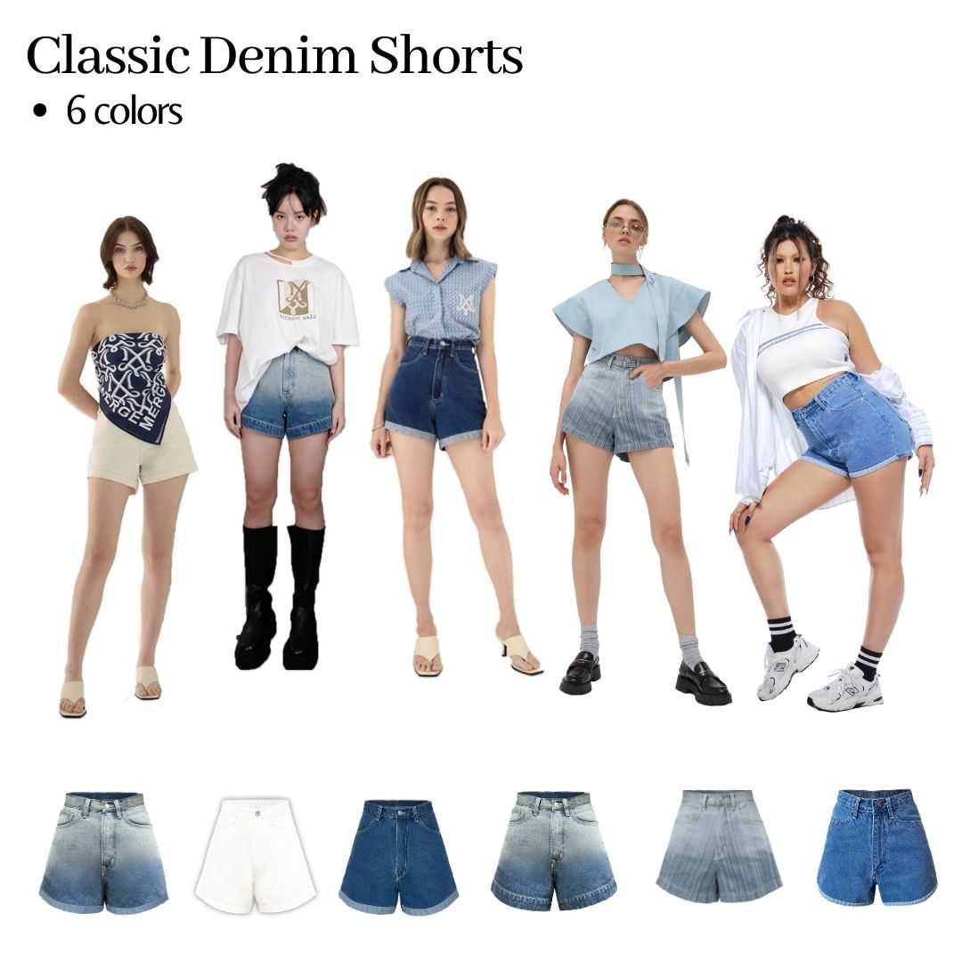Merge Official - Classic Denim Shorts 01 5 Colors | LINE SHOPPING