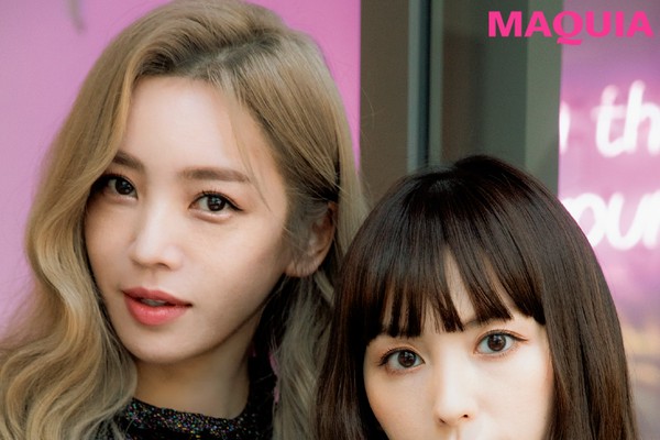 鈴木えみとMEGBABYが“K-POP顔”になりきり！ ソウルの人気ヘアサロン体験記（MAQUIAメイク）